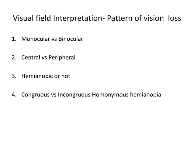 Approach to vision loss | PPTX | Eye and Vision Conditions | Diseases ...