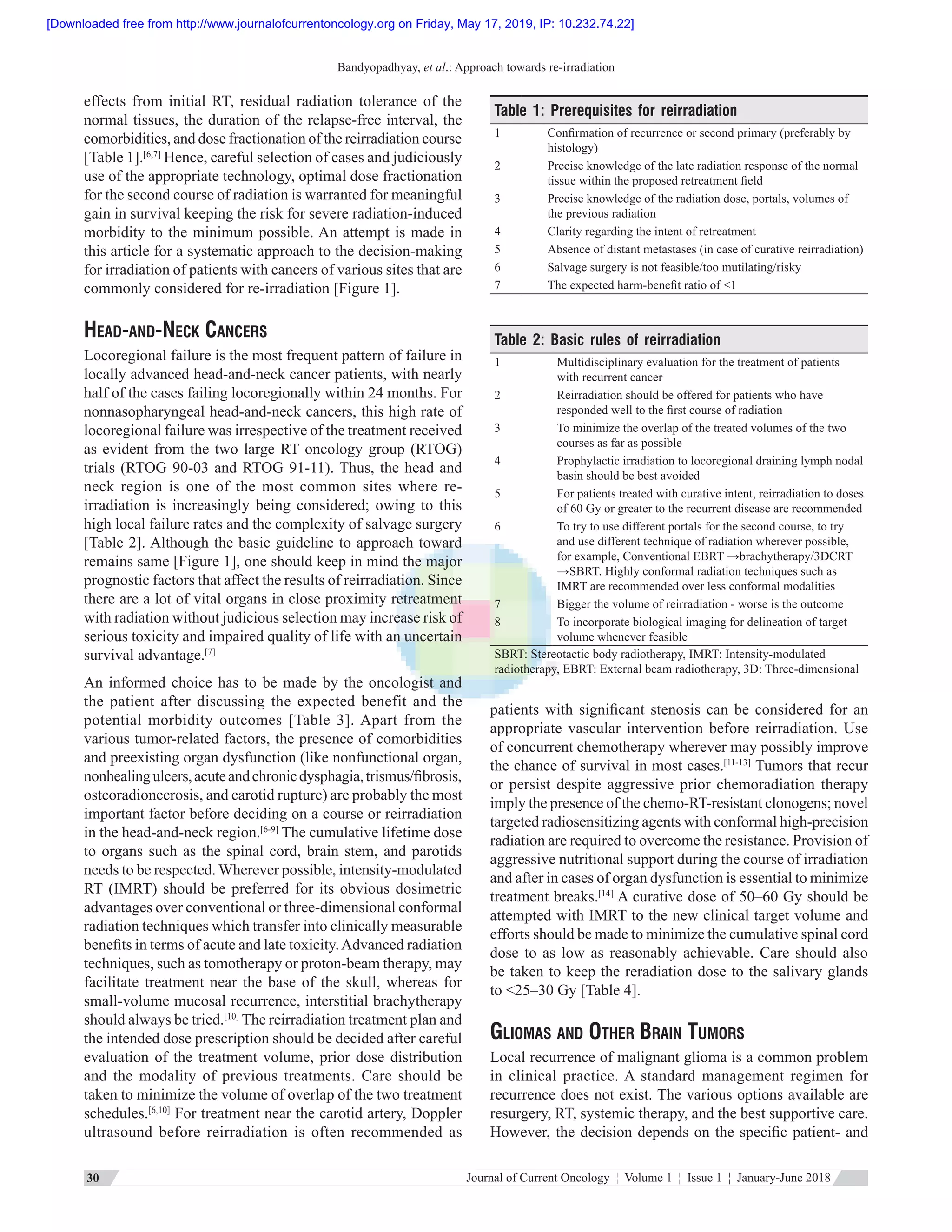 Approach towards reirradiation | PDF