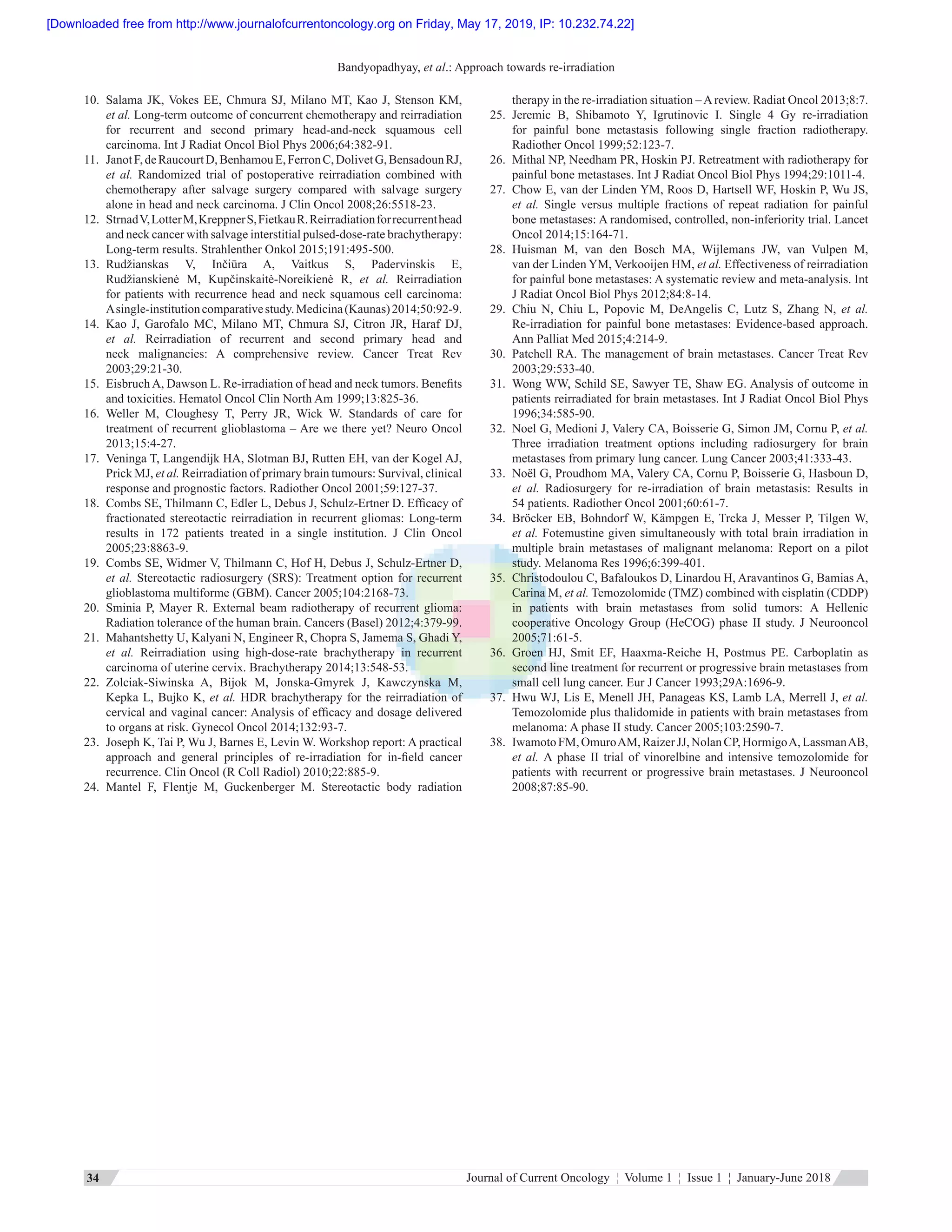Approach towards reirradiation | PDF