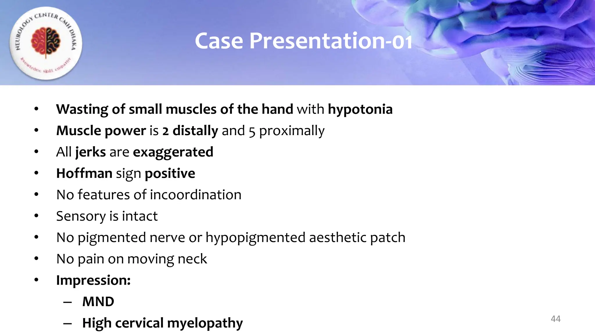 Approach to Wasted Hand (Neurology short case series).pptx