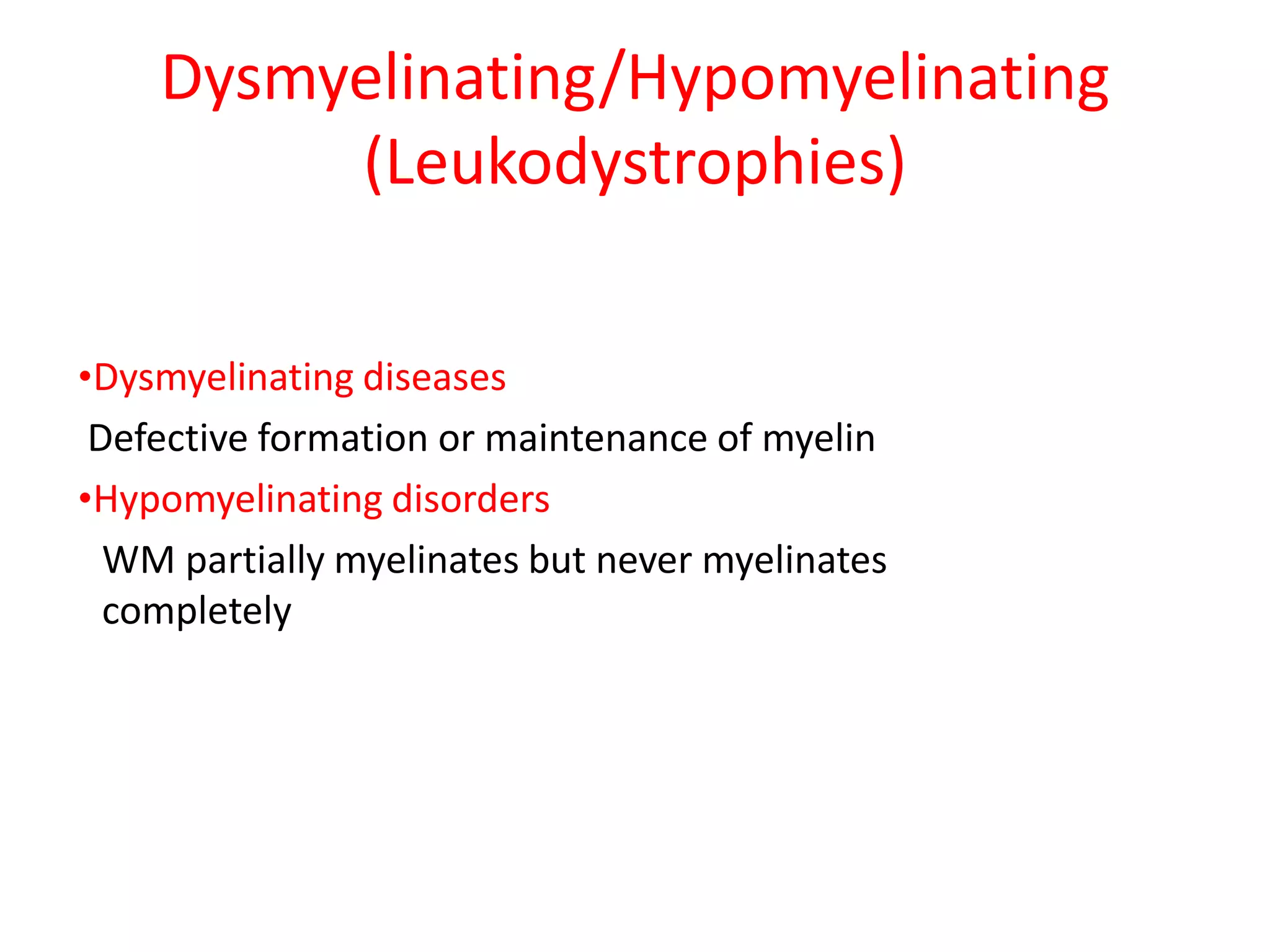 Approach to white matter disease | PPTX