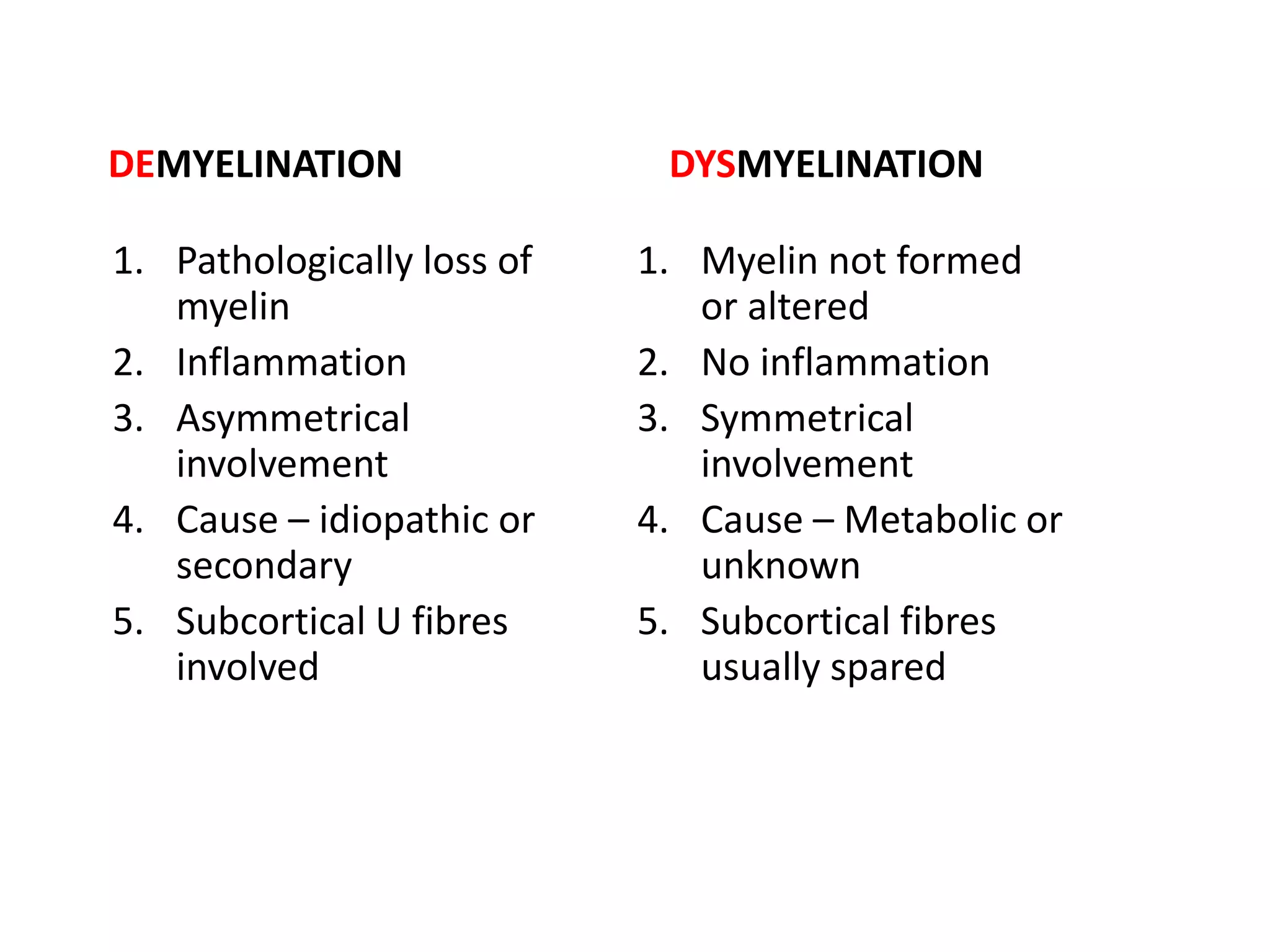 Approach to white matter disease | PPTX