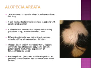 Approach to women with hair loss - Dr Aisha Almoosa | PPTX