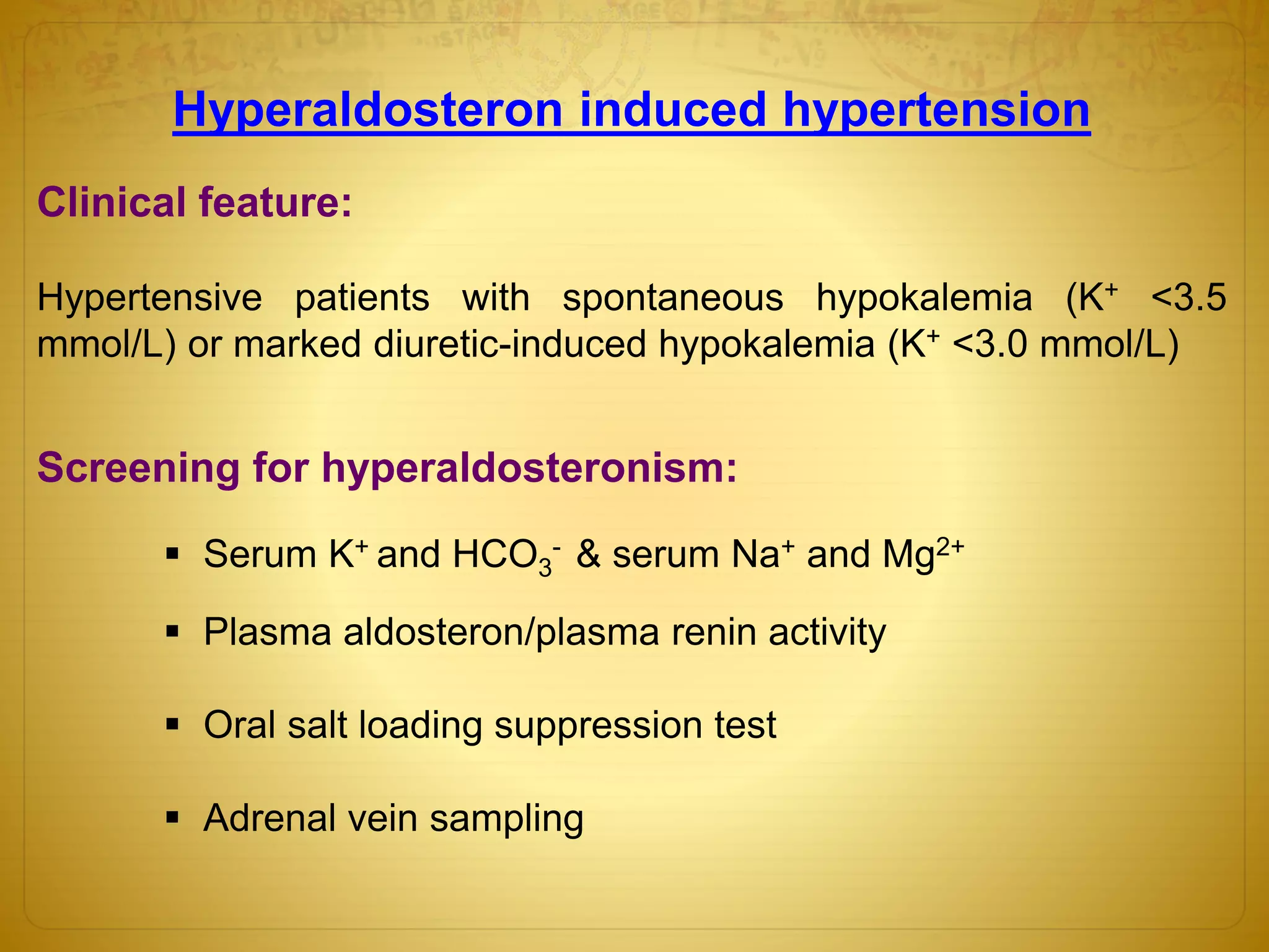 Approach to young hypertensive patients | PPTX