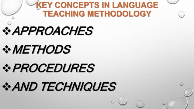 Methods in English Teaching | PPTX | Education