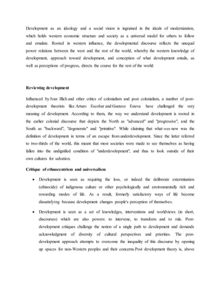 Approcahes of developement | DOCX