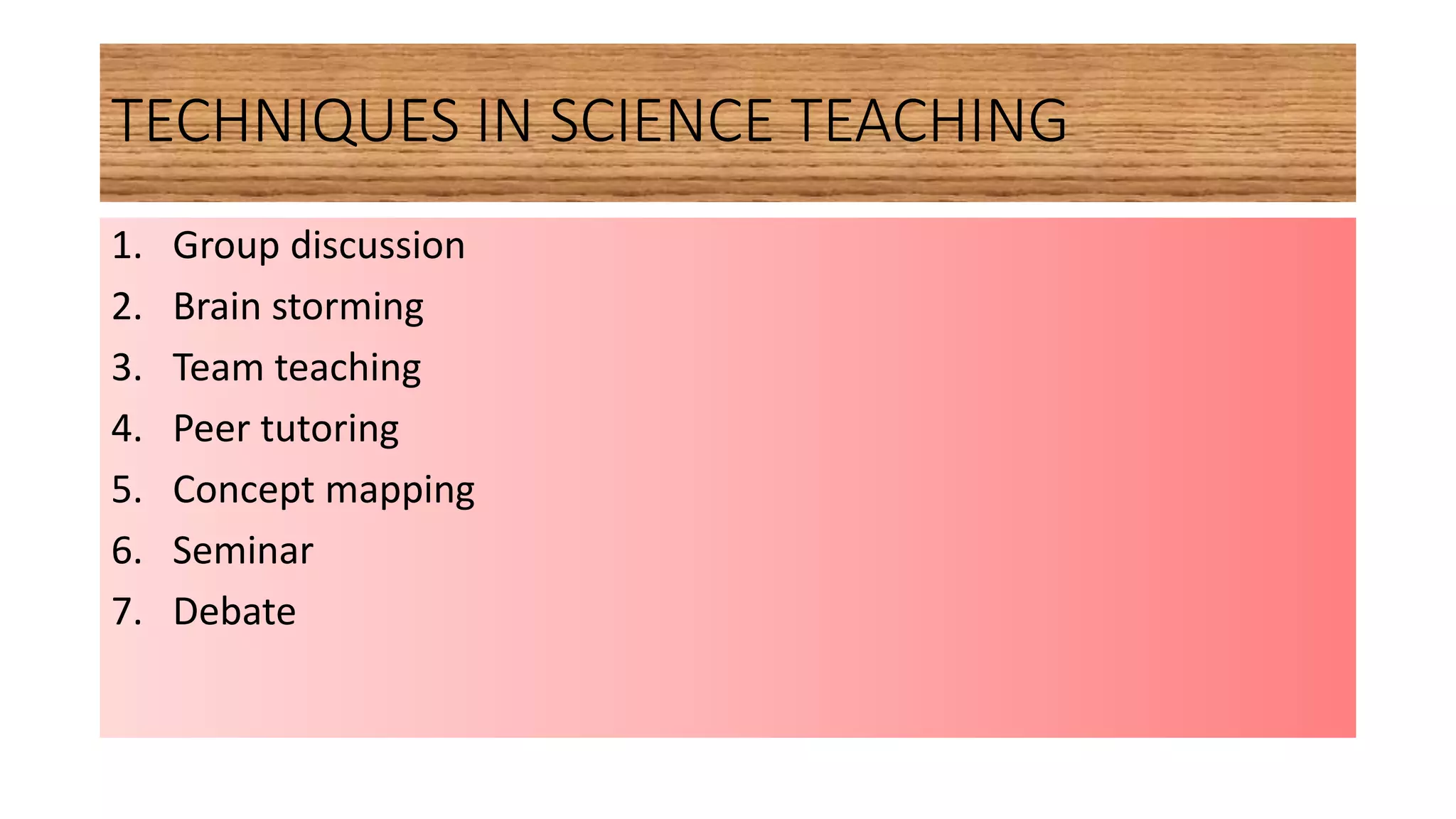Approaches in science teaching | PPTX