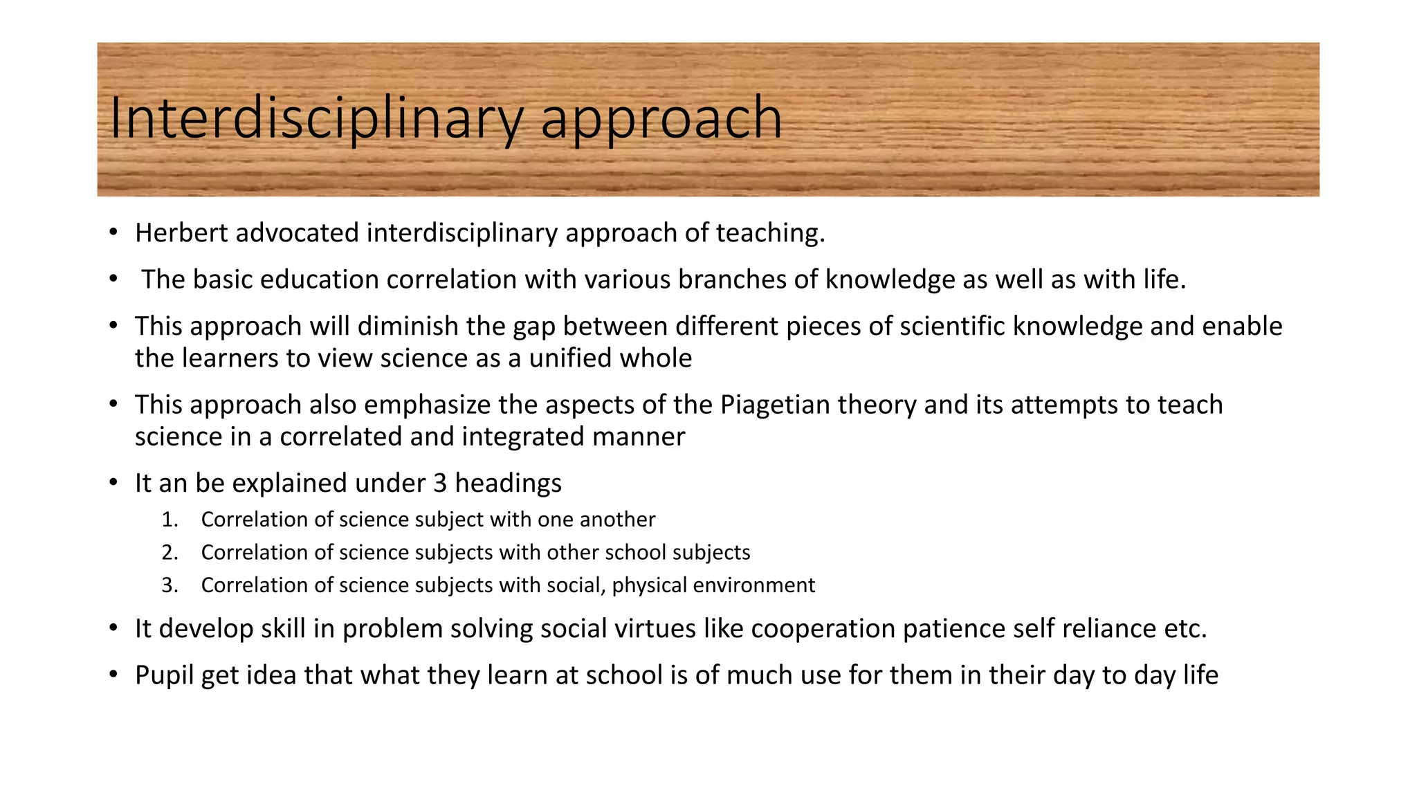 Approaches in science teaching | PPTX