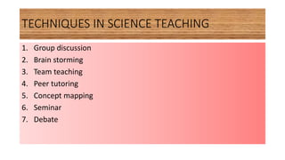 Approaches in science teaching | PPTX