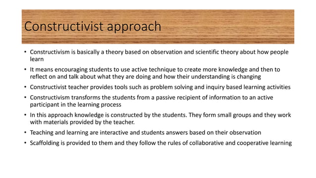 Approaches in science teaching | PPTX