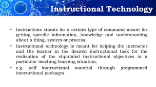 Approches of Educational Technology .pptx