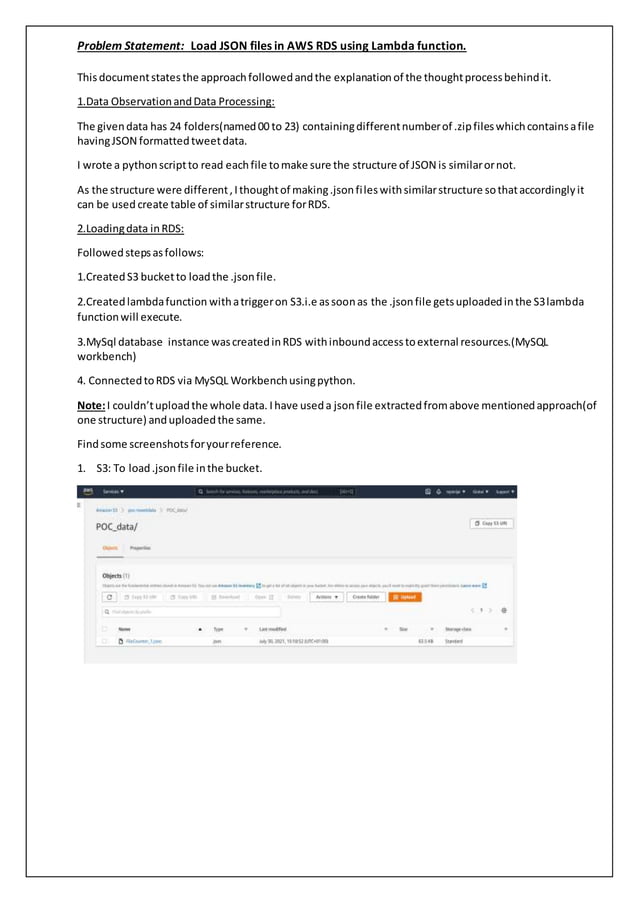 Approach explaination | DOCX