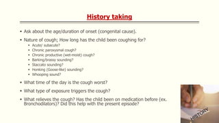 Approch to cough in children | PPTX