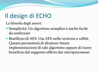 Approfondimento ECHO | PPSX | Programming Languages | Computing
