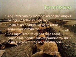 Banta ng Terorismo | PPT