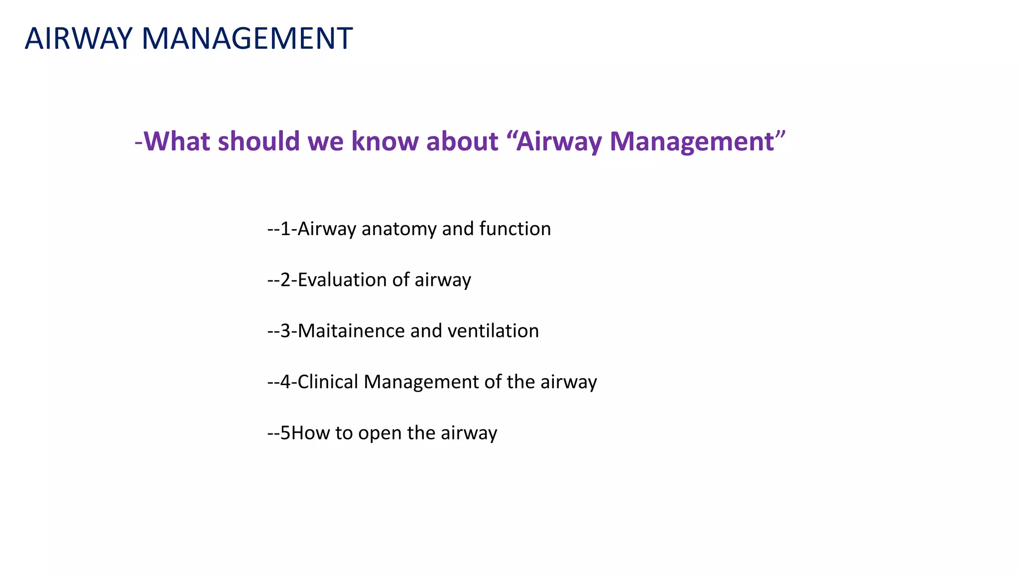 Appropriate airway equipment and techniques. | PPT