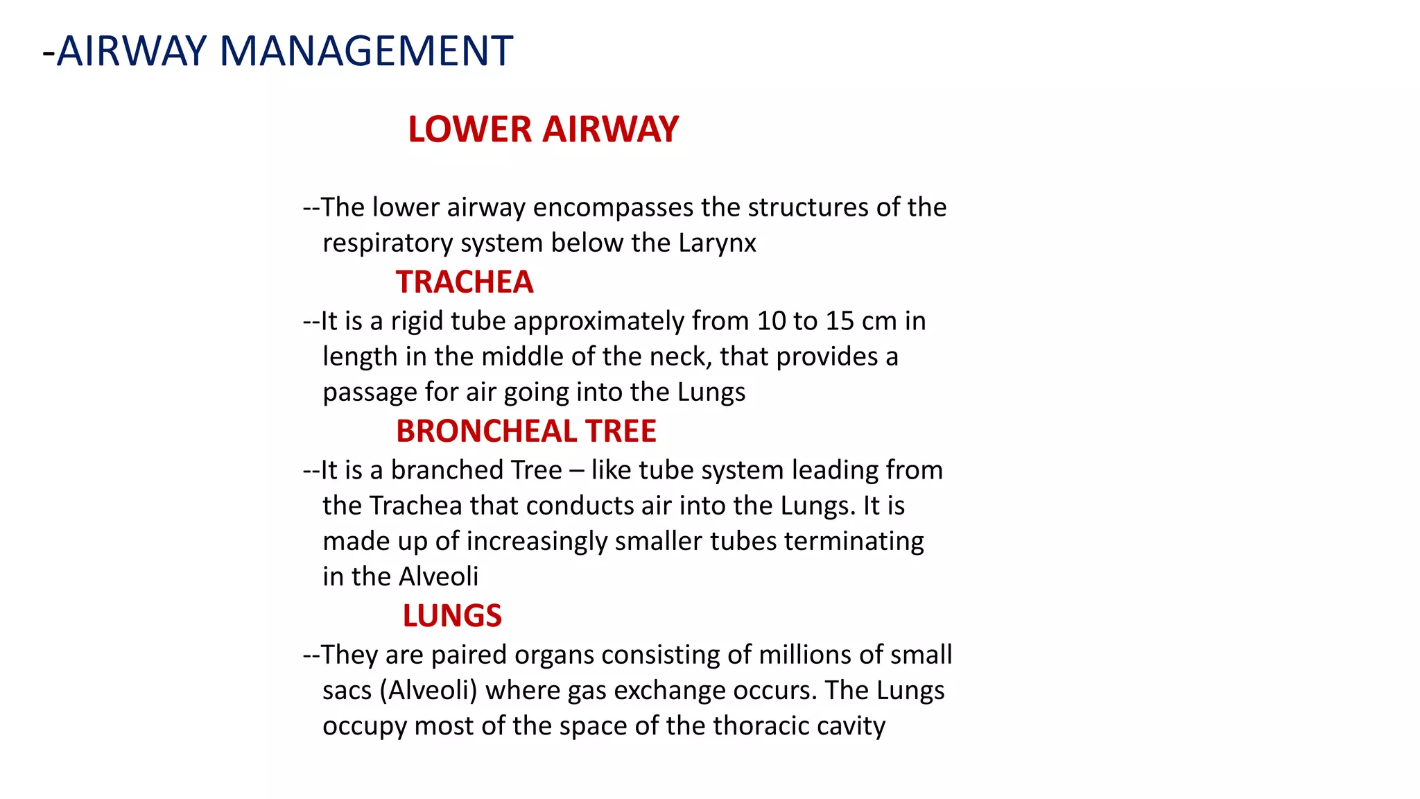 Appropriate airway equipment and techniques. | PPT