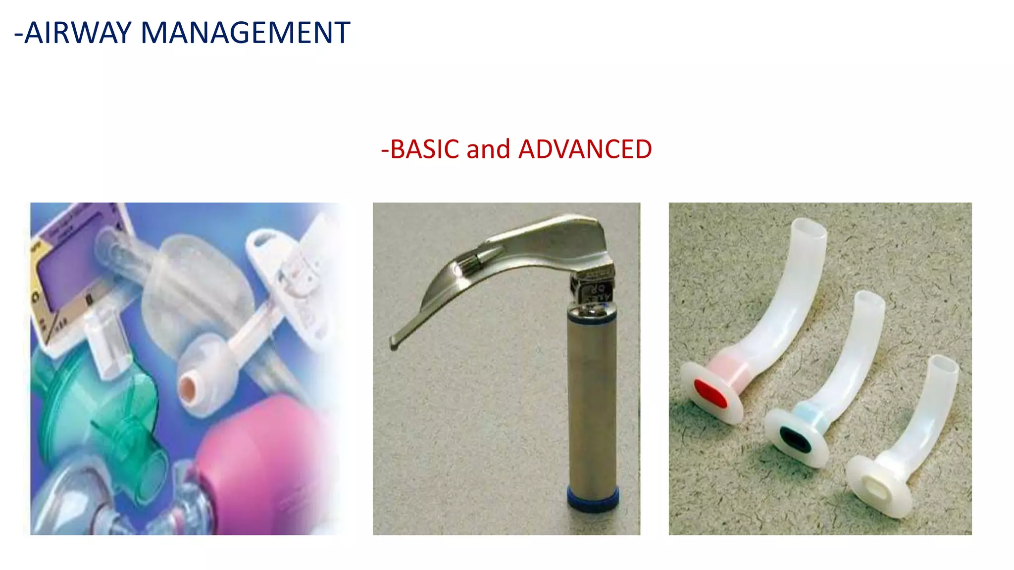 Appropriate airway equipment and techniques. | PPT