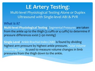 Appropriate Arterial Testing | PPTX