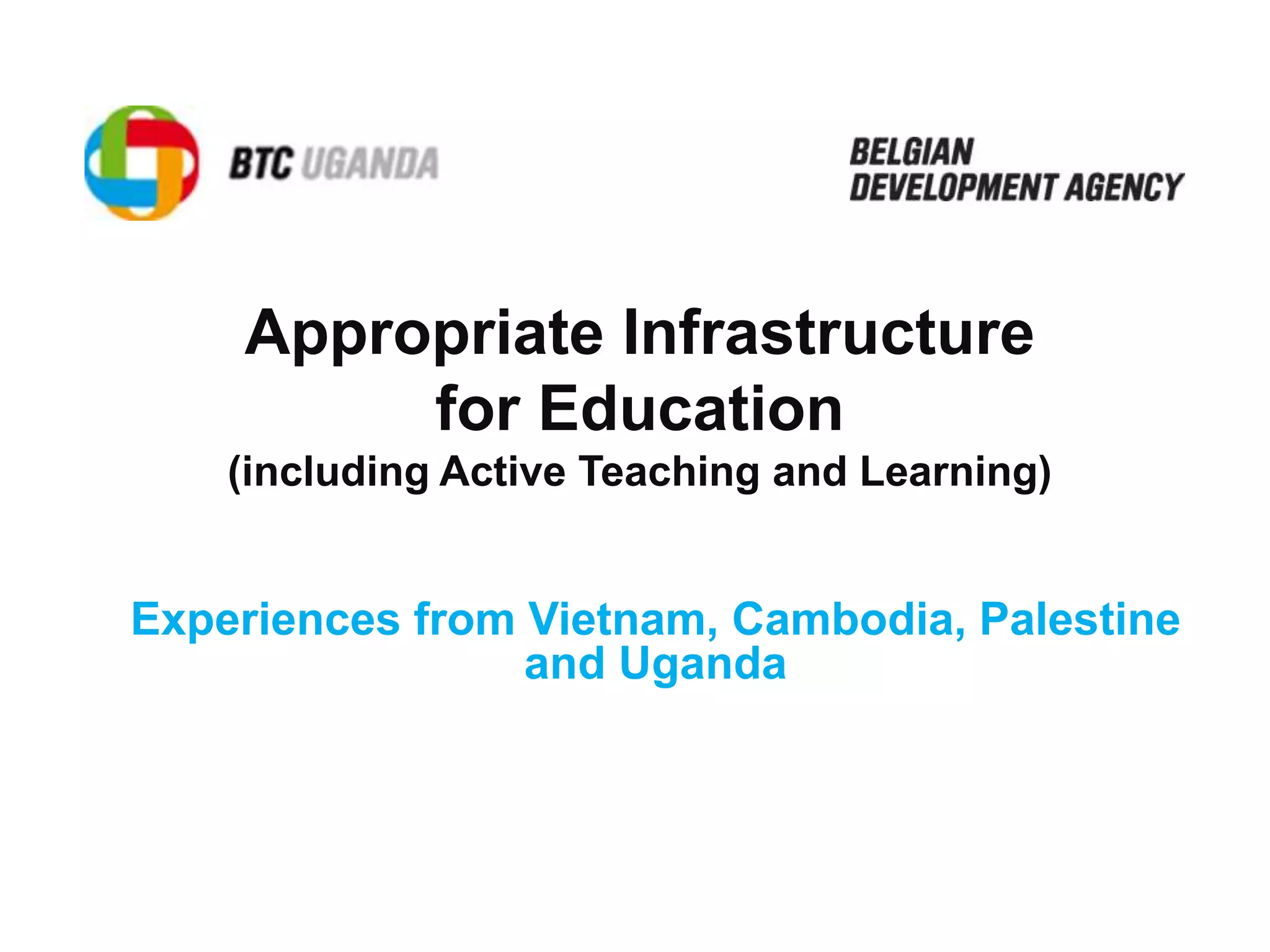 Appropriate infrastructure for Active Teaching & Learning | PPTX