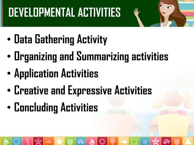APPROPRIATE LEARNING ACTIVITIES "INTRODUCTORY AND DEVELOPMENTAL ...