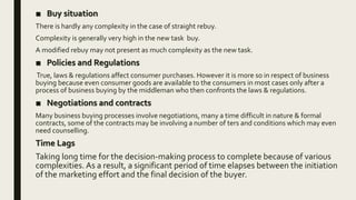 Appropriate marketing strategies over various buying situations and | PPTX