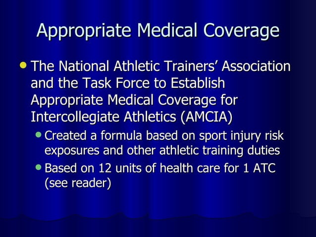 Appropriate Medical Coverage | PPT
