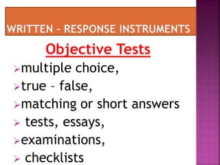 Appropriateness of assessment method | PPTX