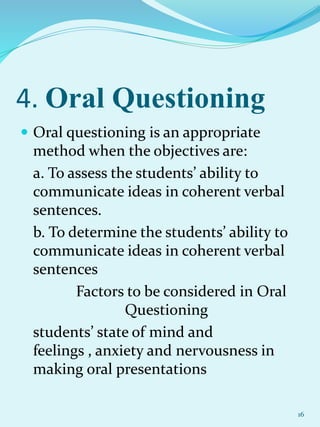 Appropriateness of Assessment Methods | PPTX