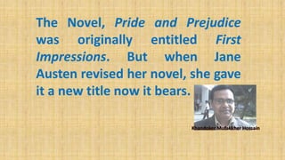 Appropriateness of the title pride and prejudice and its significance ...