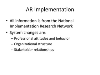Appropriate Response Implementation | PPTX