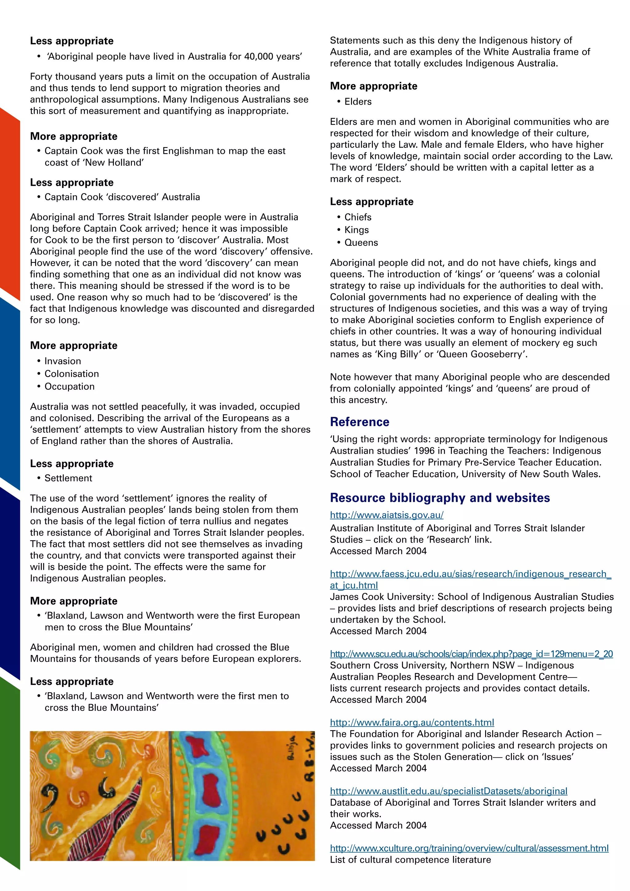 Appropriate terminology, indigenous australian peoples | PDF ...