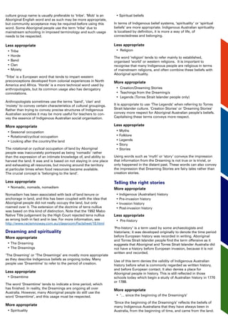 Appropriate terminology, indigenous australian peoples | PDF ...