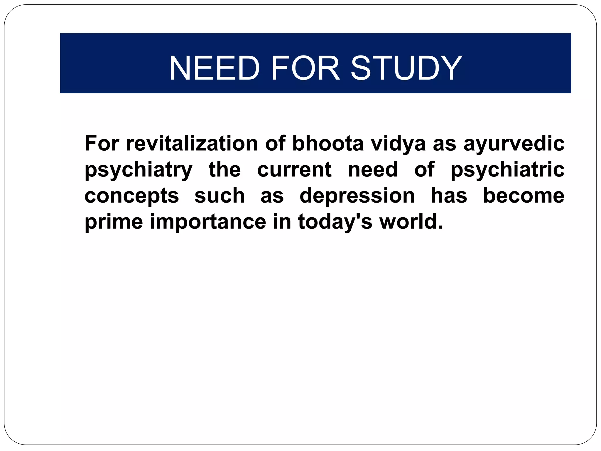 Appropriating depression in ayurvedic psychiatry | PPT