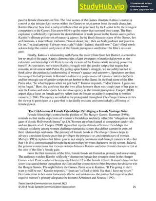 Appropriating the Male Gaze in The Hunger Games The Rhetoric of a ...