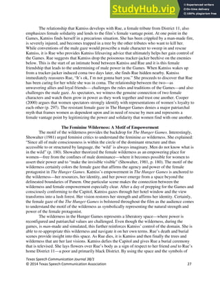 Appropriating the Male Gaze in The Hunger Games The Rhetoric of a ...