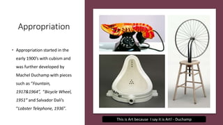 Appropriation | PPTX | Fine Art