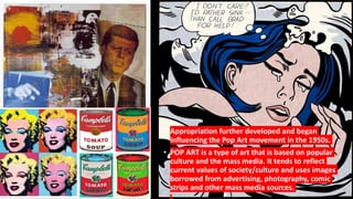 Appropriation | PPTX | Fine Art