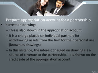 Appropriation account for partnership | PPTX