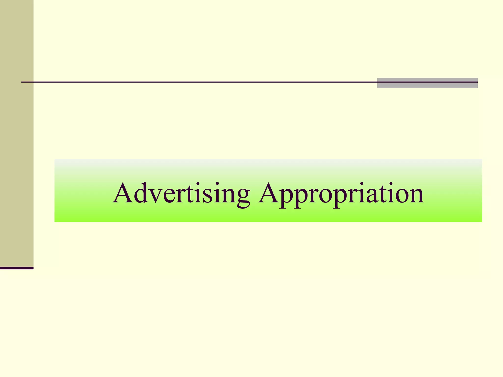 Appropriation & ad agency by manish badhiye | PPT