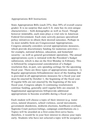 Appropriations Bill Instructions State Appropriation Bills (ea.docx