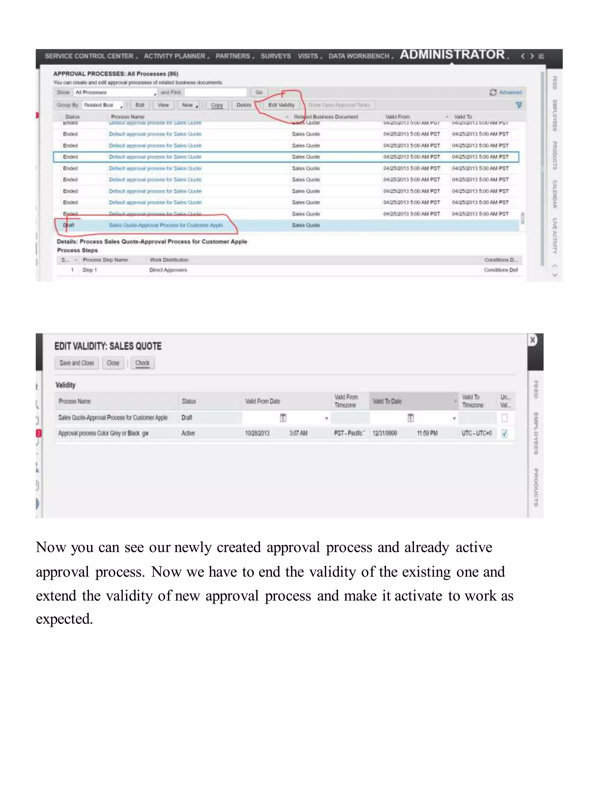Approval process in sap hybris c4c | DOCX