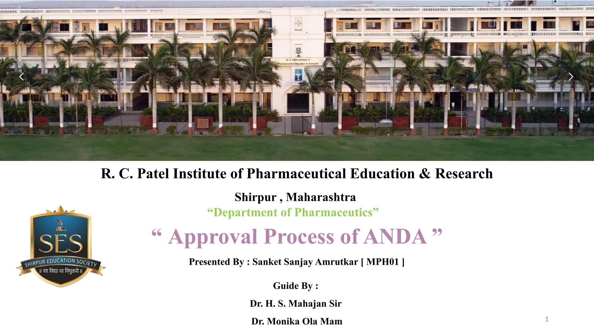 Approval Process of ANDA(Abbreviated New Drug | PPTX