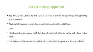 Approval Process of ANDA(Abbreviated New Drug | PPTX