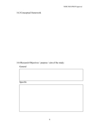 Approval proposal format of NHRC | PDF