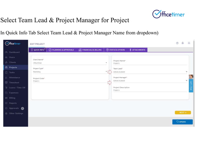 Approval Type Setup for Project in OfficeTimer - OfficeTimer Fully Free ...