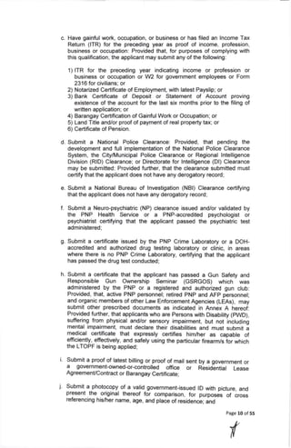 RA 10591 IRR 2018 | PDF
