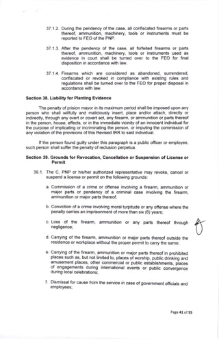 RA 10591 IRR 2018 | PDF