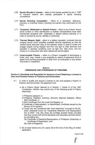 RA 10591 IRR 2018 | PDF