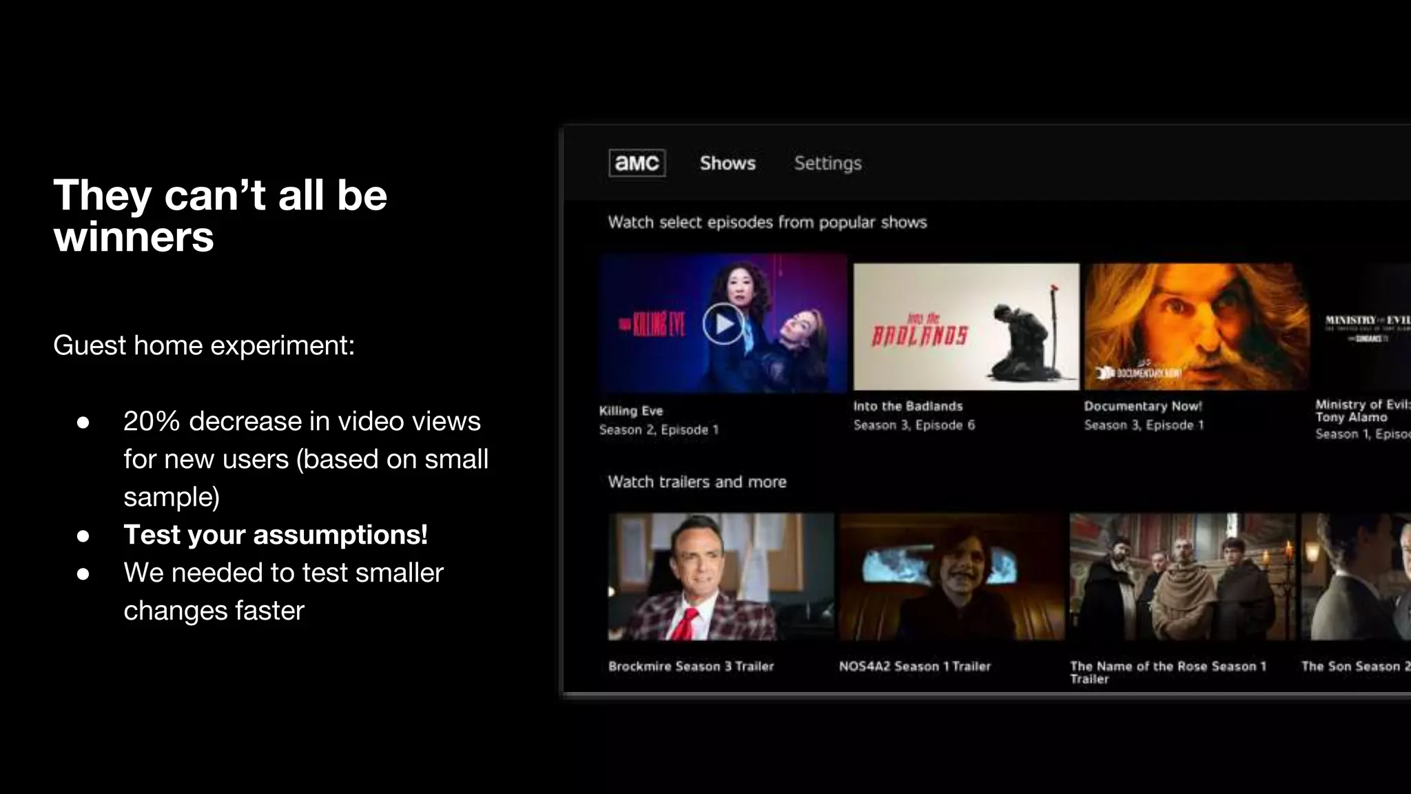 AMC Networks Experiments Faster on the Server Side | PPT